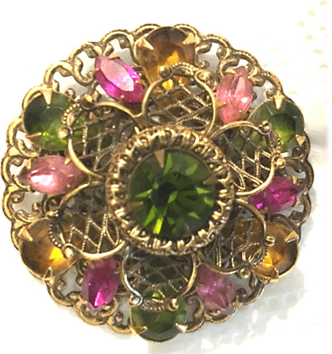Vintage Pin Brooch German Pin German Jewelry Germany Mid - Etsy.de