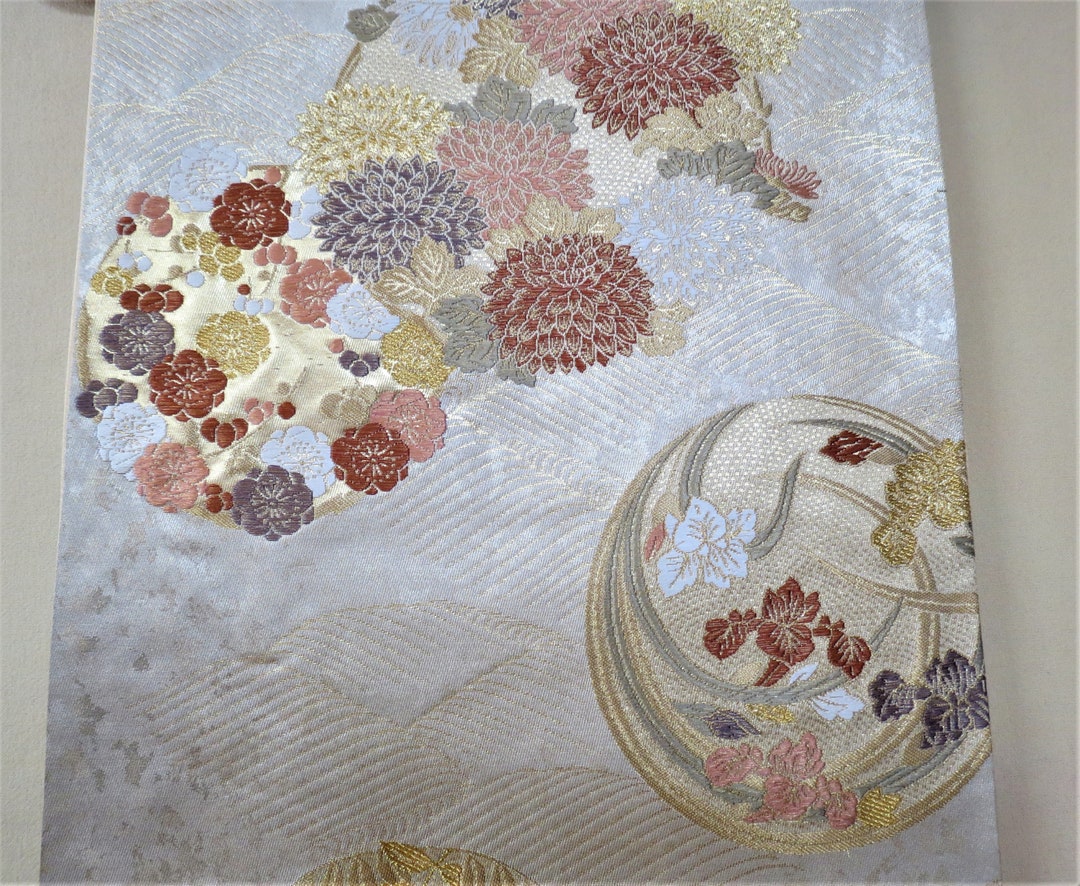 OBI TABLE RUNNER, Silk Obi, or Table Runner, Vintage Japanese Obi, Art ...