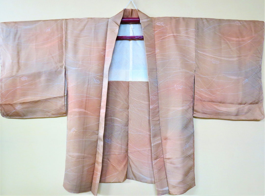 Haori / Vintage / Silk Japanese Haori / Kimono Jacket / Unworn / Soft Bokashi / Vintage / Silk ...
