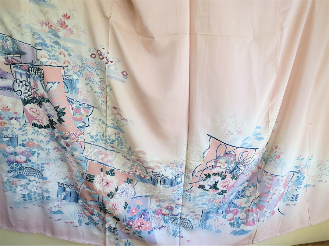 DIY Kimono, Fabric, Unsewn, Furisode, Unsewn Kimono, DIY, Japanese ...