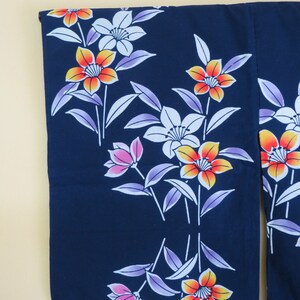 YUKATA / Kimono / Vintage Japanese Cotton Kimono / Indigo / Lovely ...