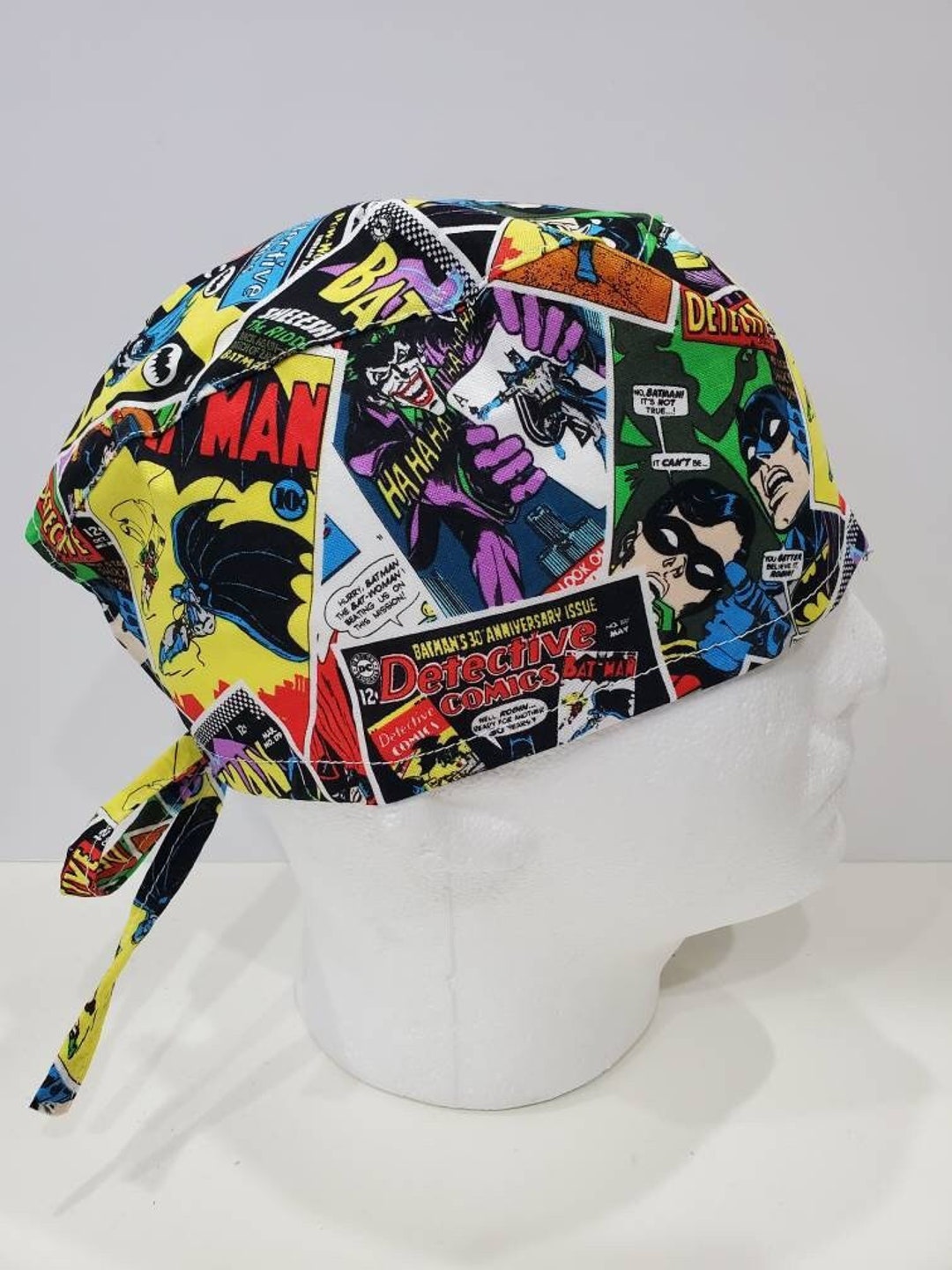 Men's Batman and Robin Scrub Cap Comic Book Surgical Cap - Etsy