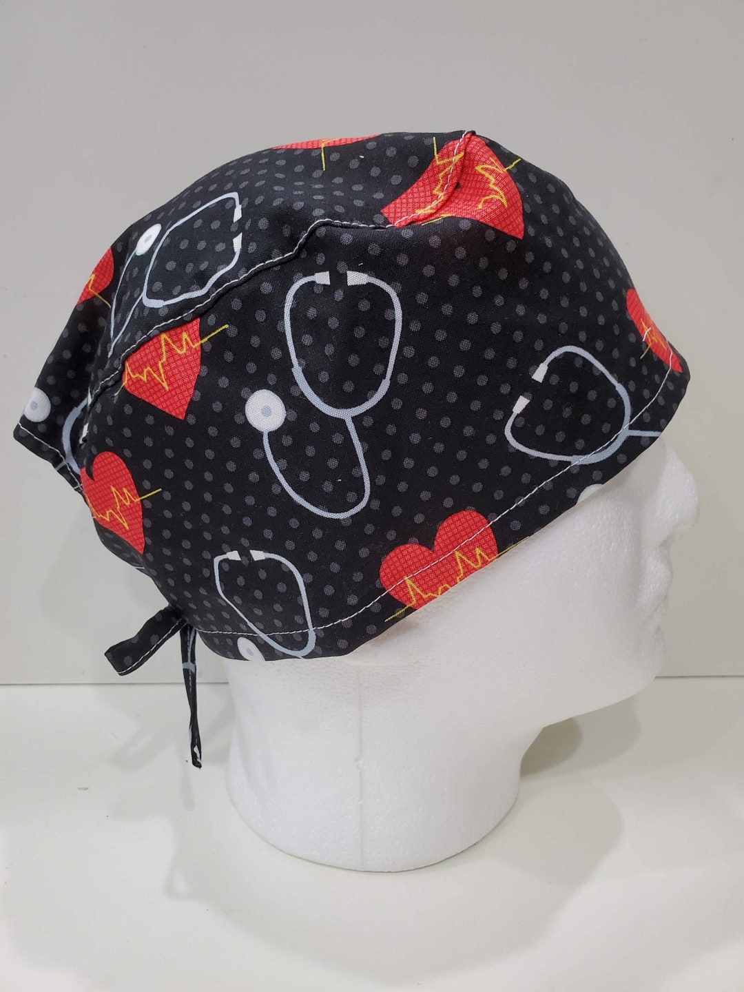 Healthcare EKG Scrub Hat, Surgical Hat, Scrub Cap, Surgical Cap ...
