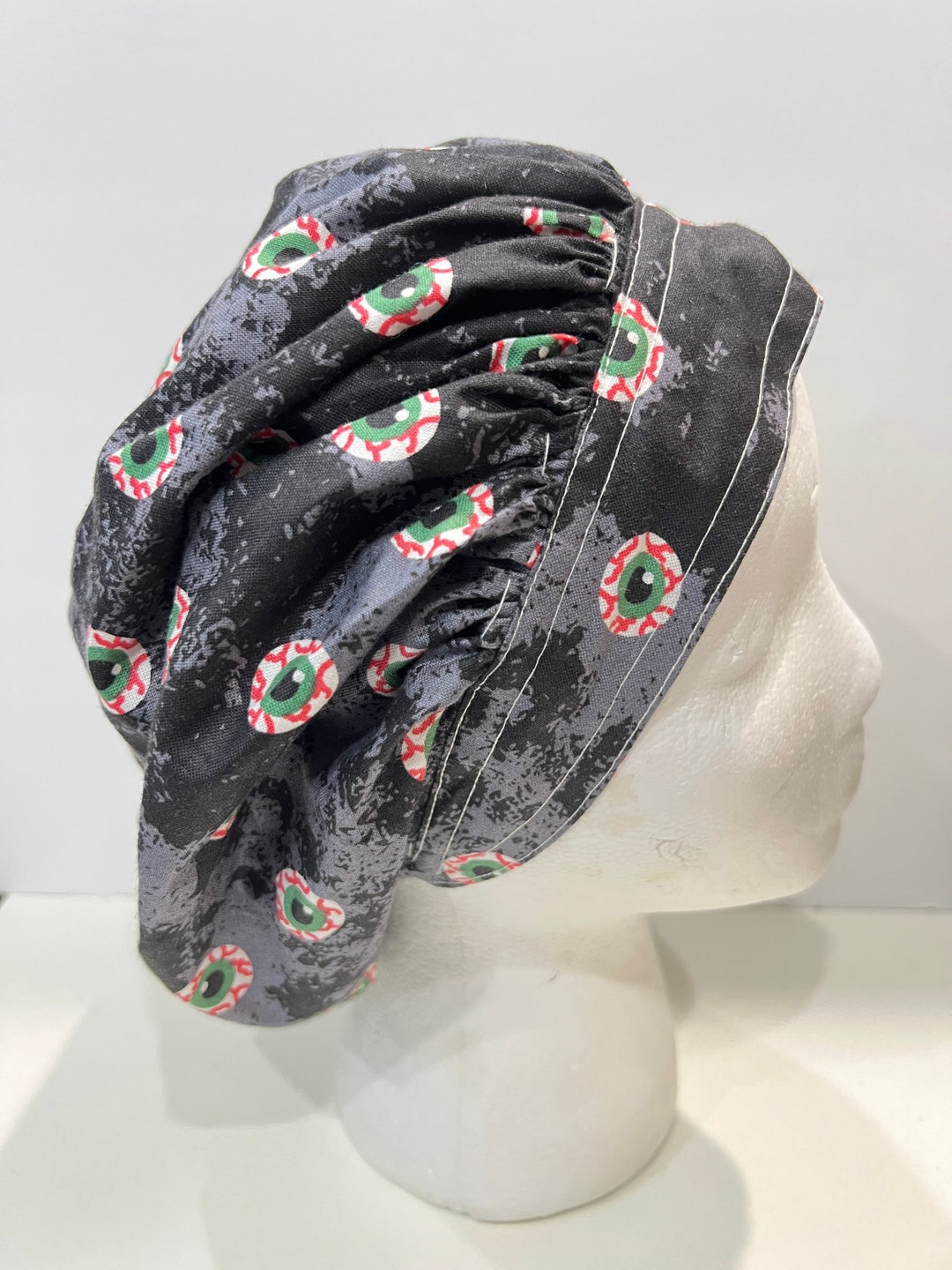 Halloween Scrub Hat, Eyeball Surgical Hat, Scrub Cap Adjustable ...