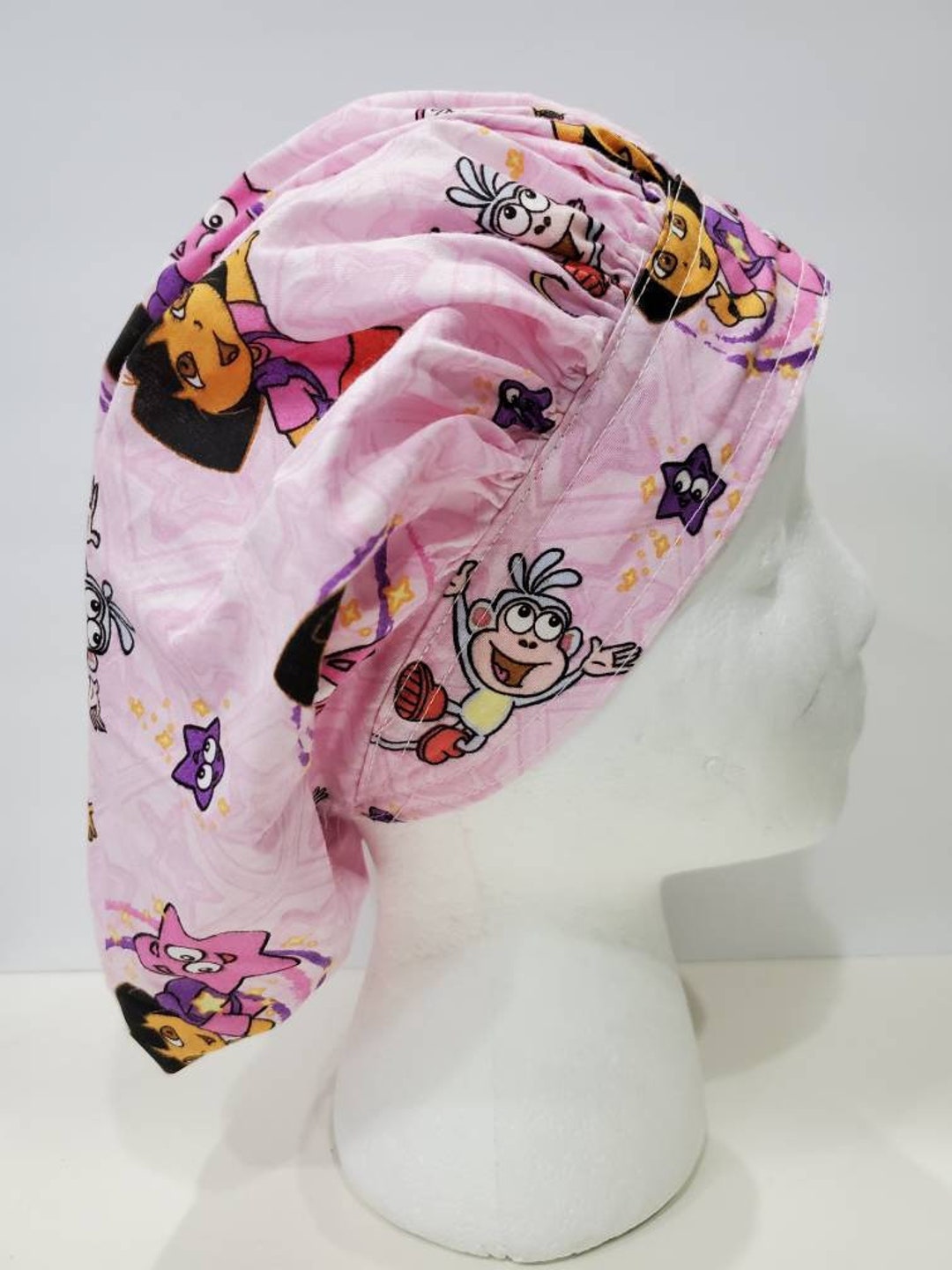 Dora the Explorer Scrub Hat, Cotton Surgical Cap - Etsy