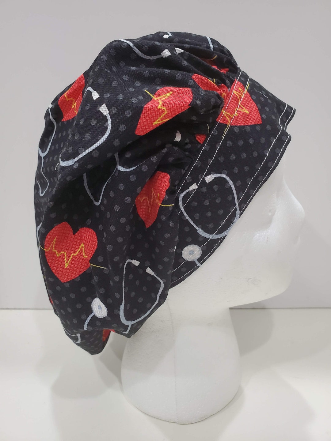 Healthcare EKG Scrub Hat, Surgical Hat, Scrub Cap Adjustable, Surgical ...