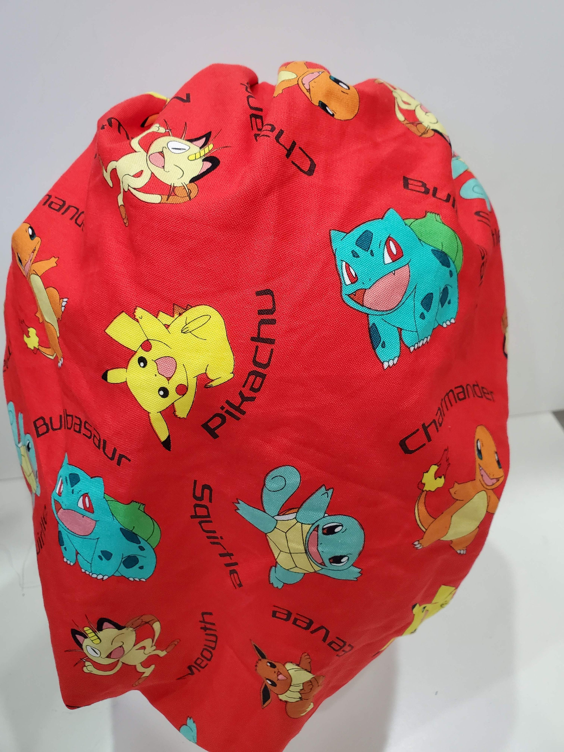 Women's Red Pokemon Scrub/ Surgical Cap - Etsy
