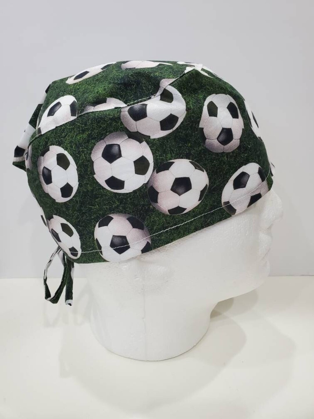 Men's Soccer Ball Scrub Hat, Surgical Hat, Scrub Cap, Surgical Cap - Etsy