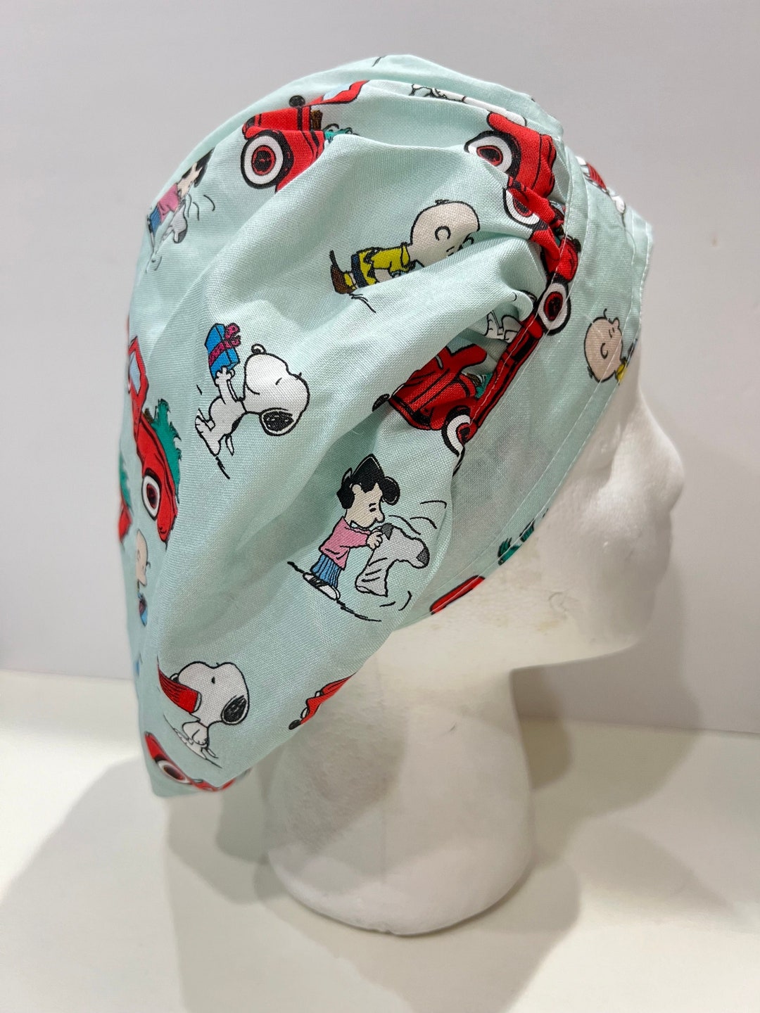 Peanuts Christmas Scrub Hat Snoopy Surgical Cap Winter - Etsy