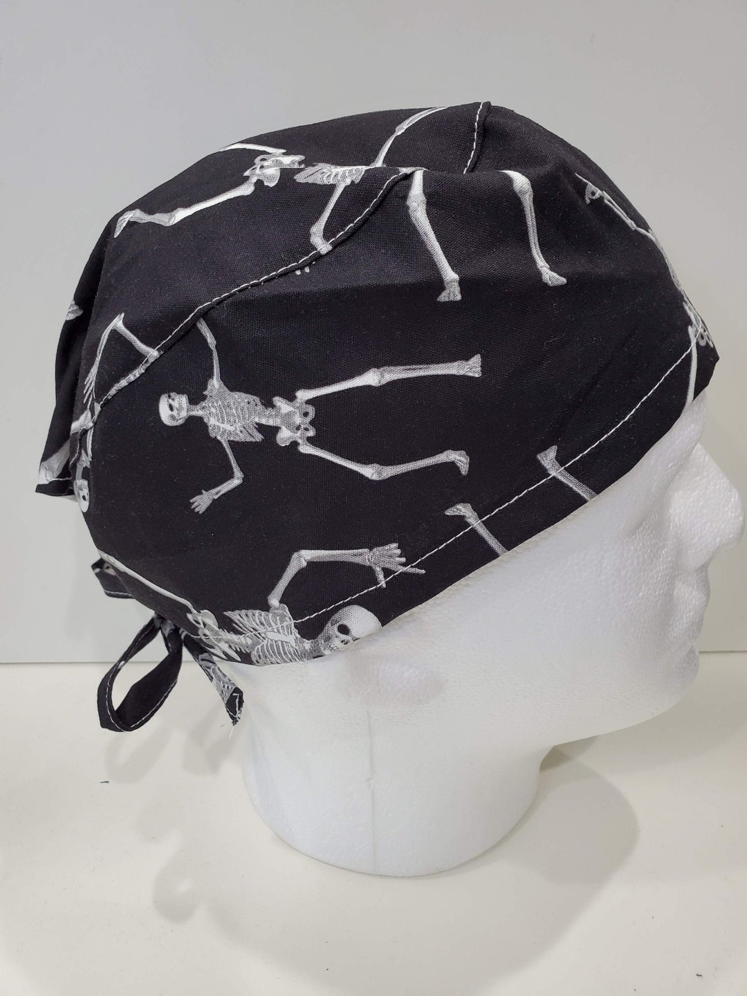 Men's Dancing Skeleton Scrub/ Surgical Cap - Etsy