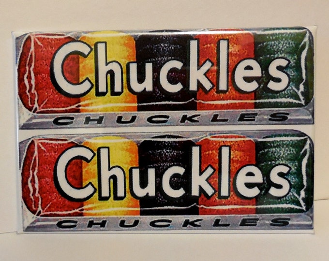 Vintage CHUCKLES JELLIED CANDY 2" X 3" Fridge Magnet Art Candies - Etsy