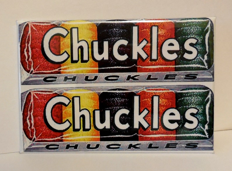 Vintage CHUCKLES JELLIED CANDY 2" X 3" Fridge Magnet Art Candies - Etsy