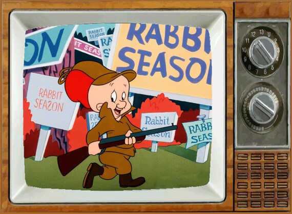 ELMER FUDD Hunting Rabbits TV Fridge Magnet 2 X 3 - Etsy