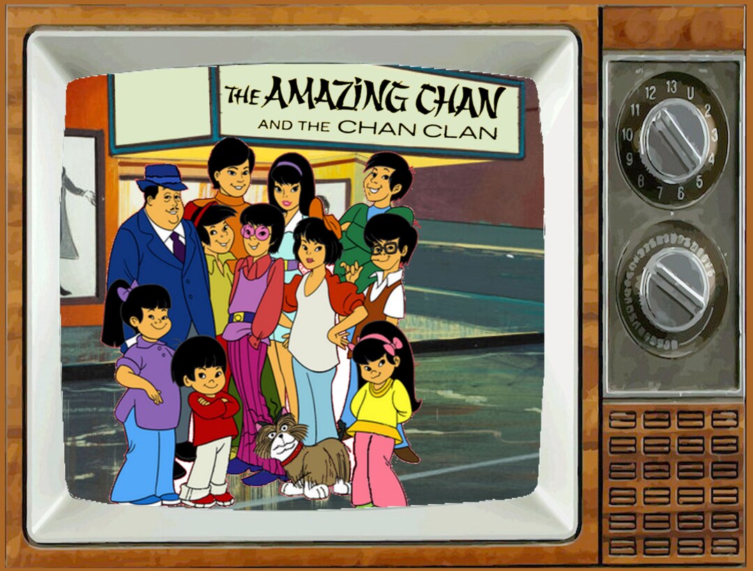 THE AMAZING CHAN & the Chan Clan Tv Fridge Magnet 2" X 3" Art Saturday ...