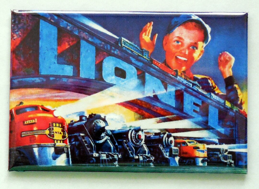 LIONEL TRAINS 2" X 3" Fridge Magnet Art Train - Etsy