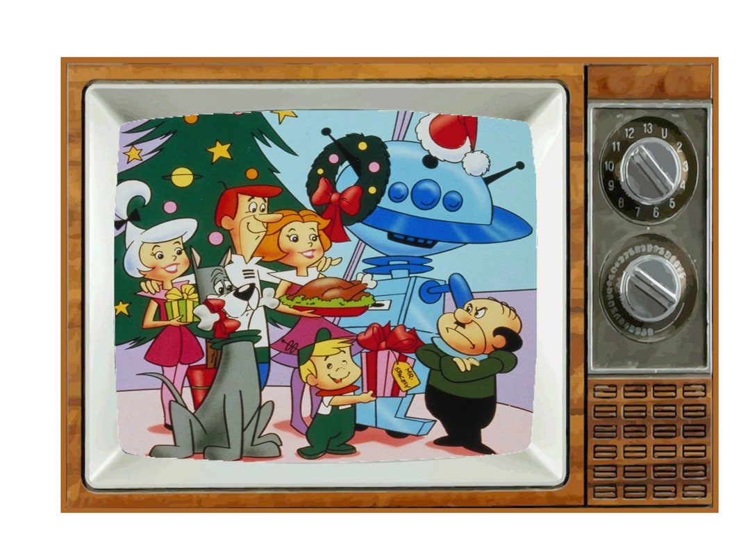JETSON'S CHRISTMAS Carol TV Fridge Magnet 2" X 3" Art Nostalgic Retro ...
