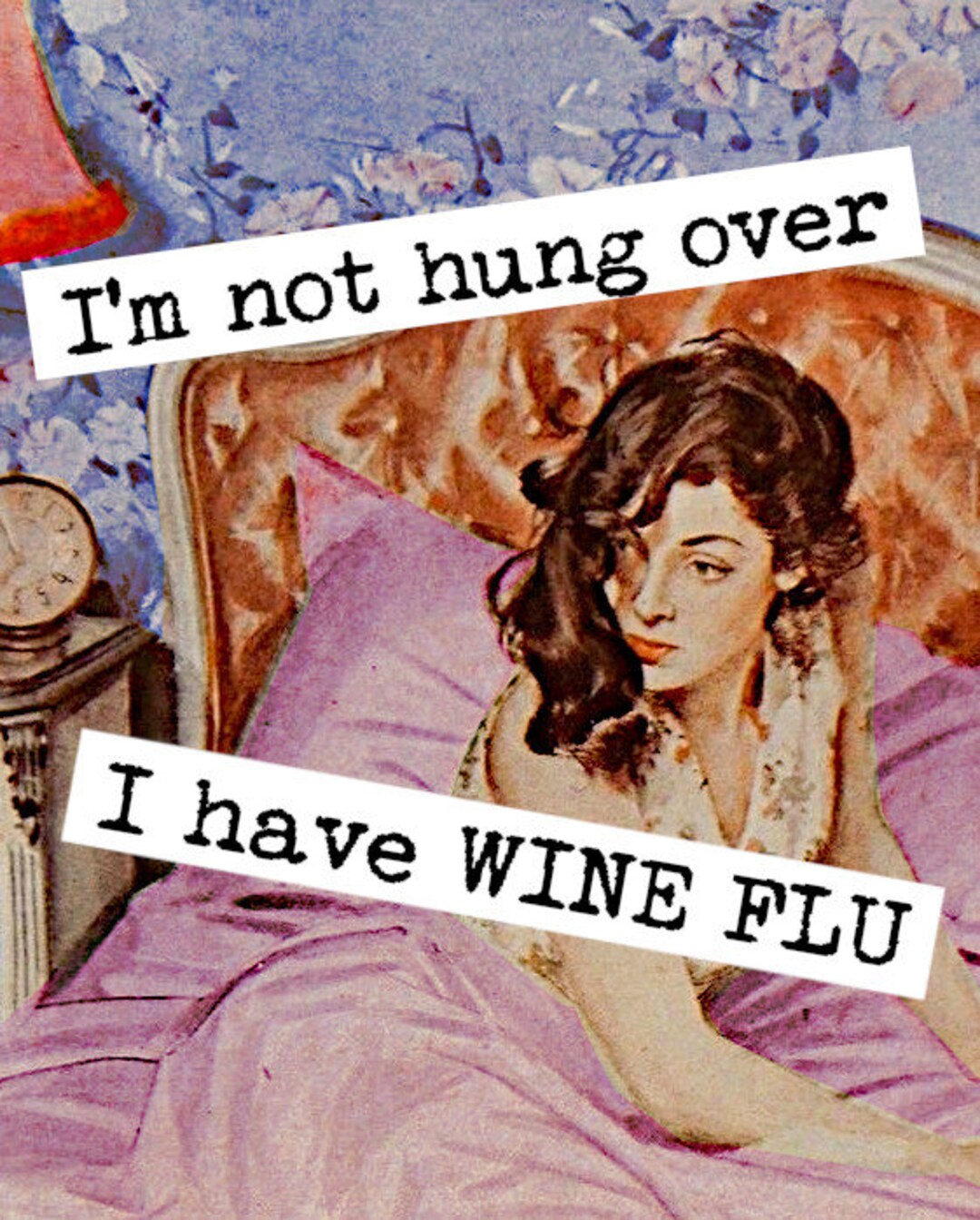 I'm NOT Hung Over I Have Wine FLU 2" X 3" Fridge Magnet Refrigerator ...