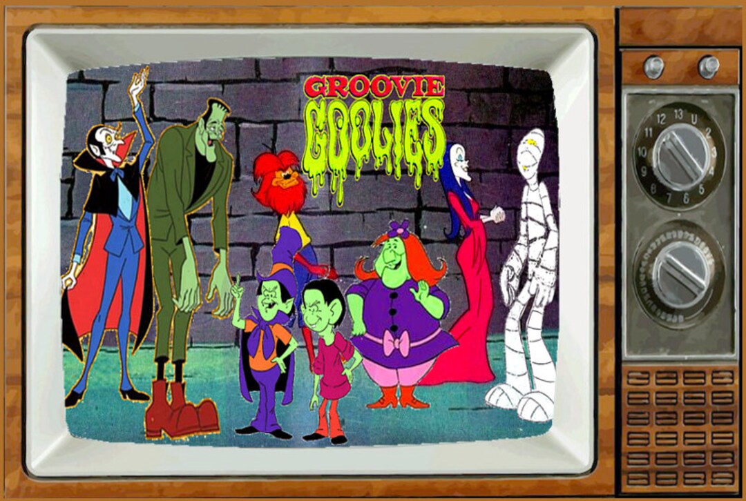 GROOVIE GOOLIES TV Fridge Magnet 2" X 3" Art Saturday Morning Cartoons ...