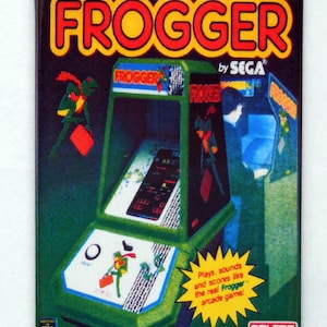 Vintage FROGGER Table Top Arcade Game Coleco 2" X 3" Fridge MAGNET Art ...