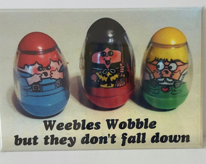 Weebles Wobble but They Don't Fall Down 2 X 3 Fridge Magnet Art Vintage ...