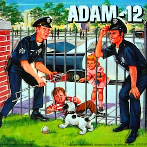 Adam-12 Metal LUNCHBOX 2" X 3" Fridge Magnet Art Vintage Tv Show Side B ...
