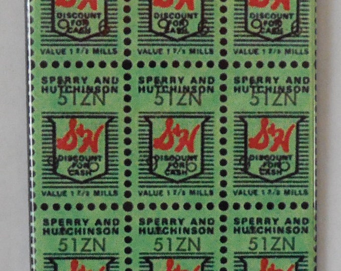 Vintage S&H GREEN STAMPS 2" X 3" Fridge MAGNET Art Nostalgic - Etsy