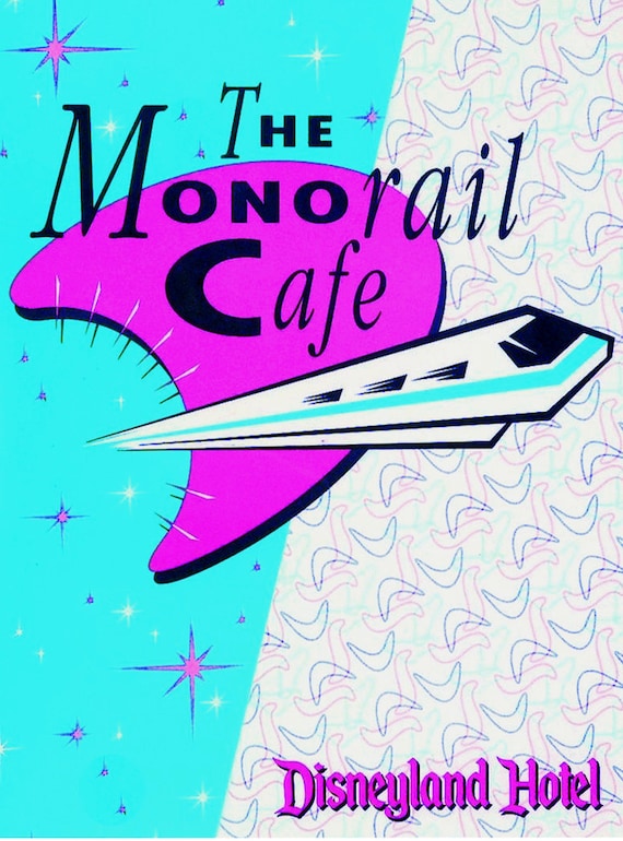 Disneyland MONORAIL Cafe Menu Cover Fridge MAGNET 2 X - Etsy
