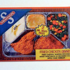 Retro SWANSON Fried Chicken TV DINNER 2" X 3" Fridge Magnet Vintage - Etsy