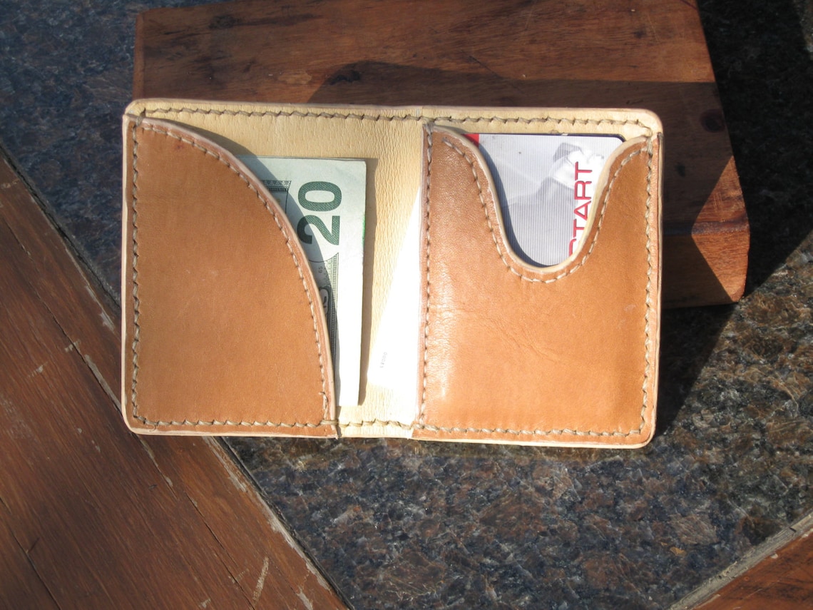 LEATHER WALLET - MEN'S Slim/minimalist - Etsy