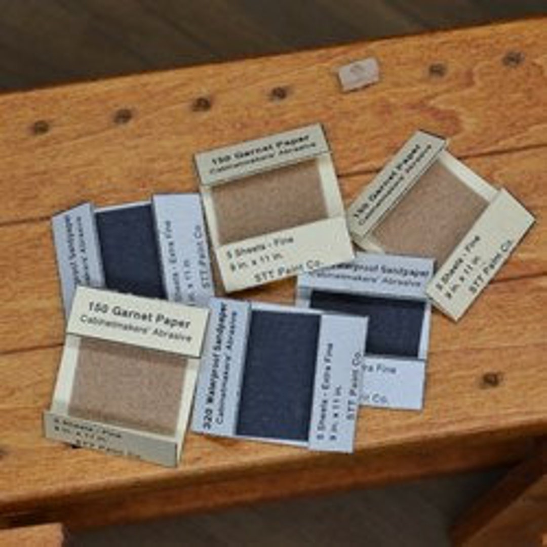 Miniature Sand Paper, Dollhouse Tools, Diorama Tools, Miniature Garage ...
