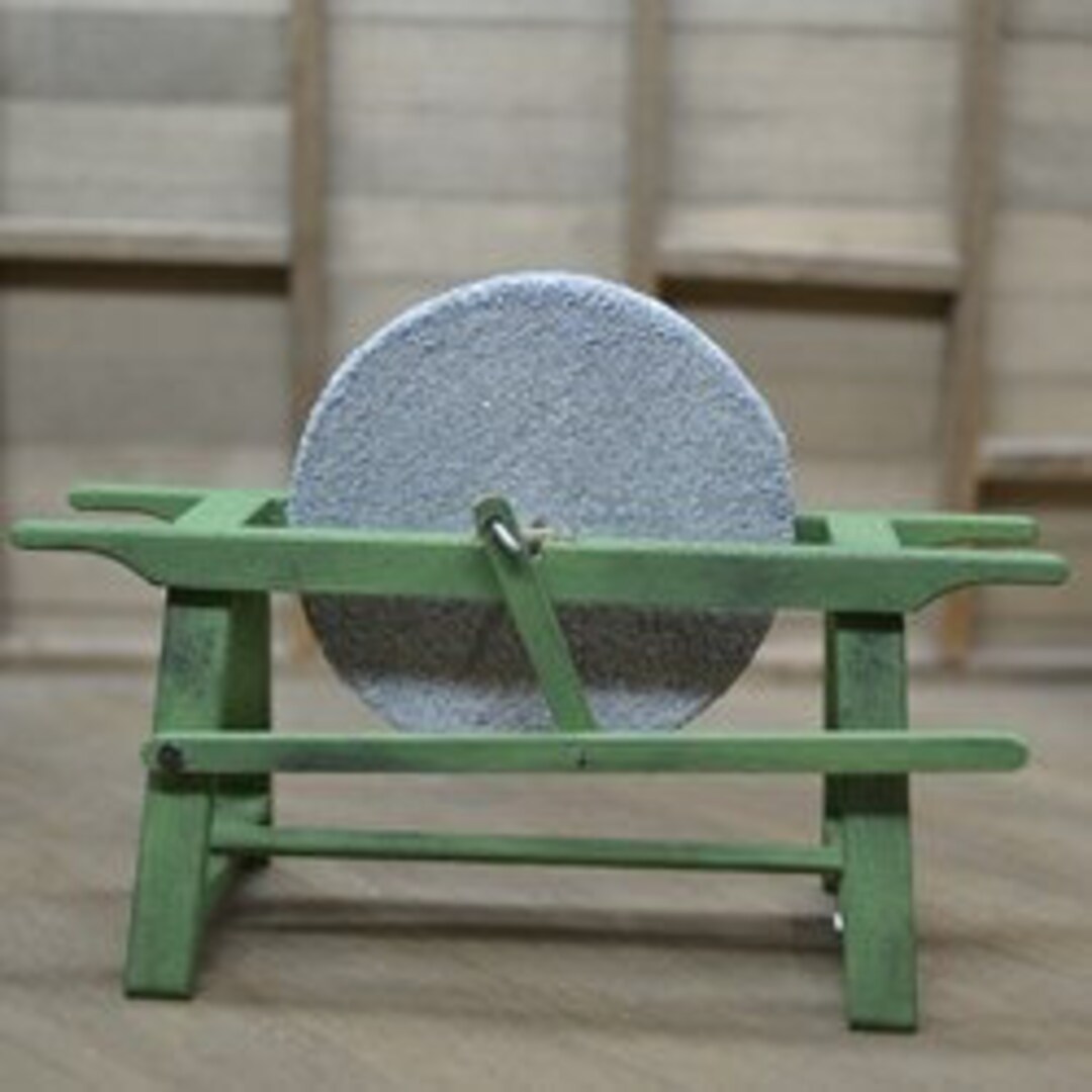 Miniature Grindstone, Dollhouse Grindstone, Dollhouse Wood Shop ...