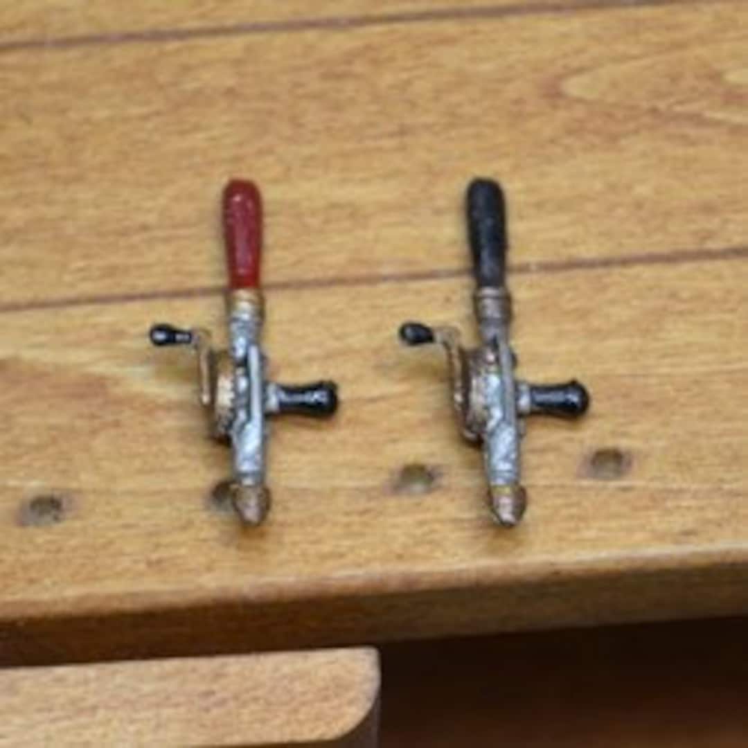 Miniature Hand Drill, Tool, Dollhouse Tools, Diorama Tools, Miniature ...