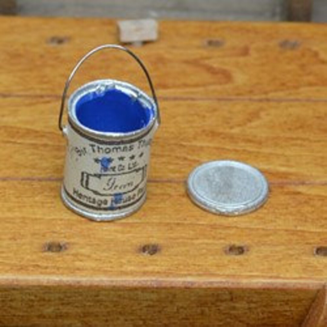 Miniature Paint Can, Dollhouse Tools, Diorama Tools, Miniature Garage ...