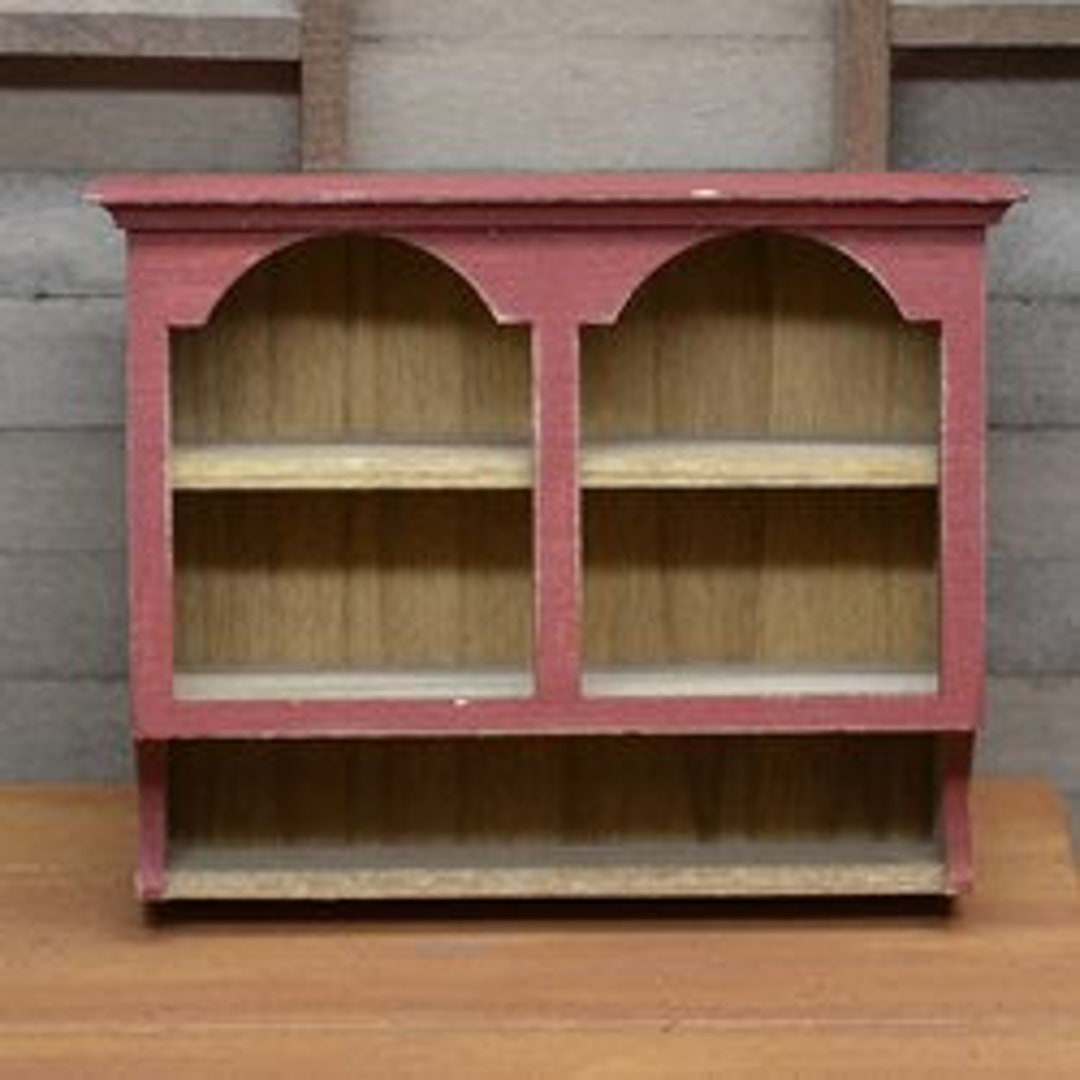 Miniature Wall Cupboard, Dollhouse Book Shelf, Dollhouse Shelf ...