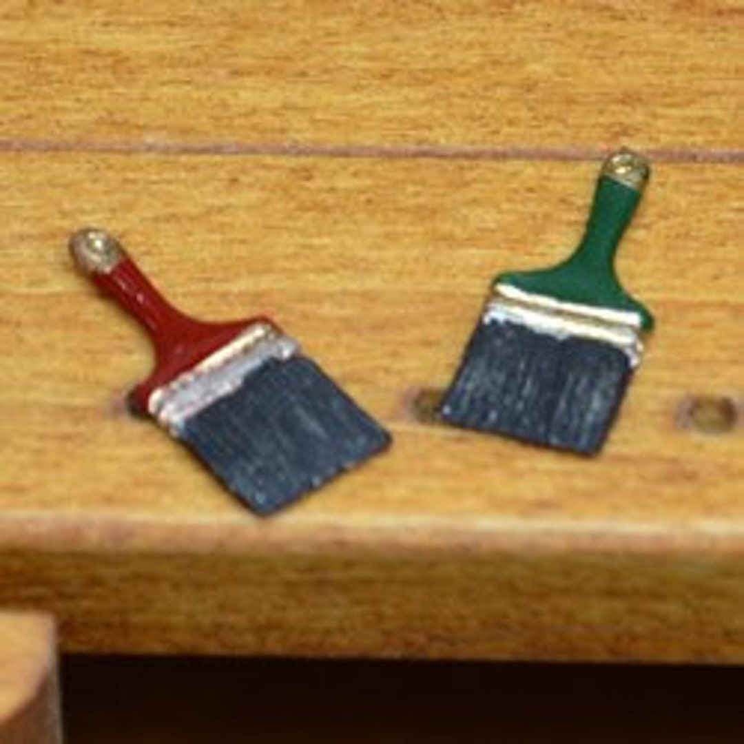 Miniature Paint Brushed, Dollhouse Tools, Diorama Tools, Miniature ...