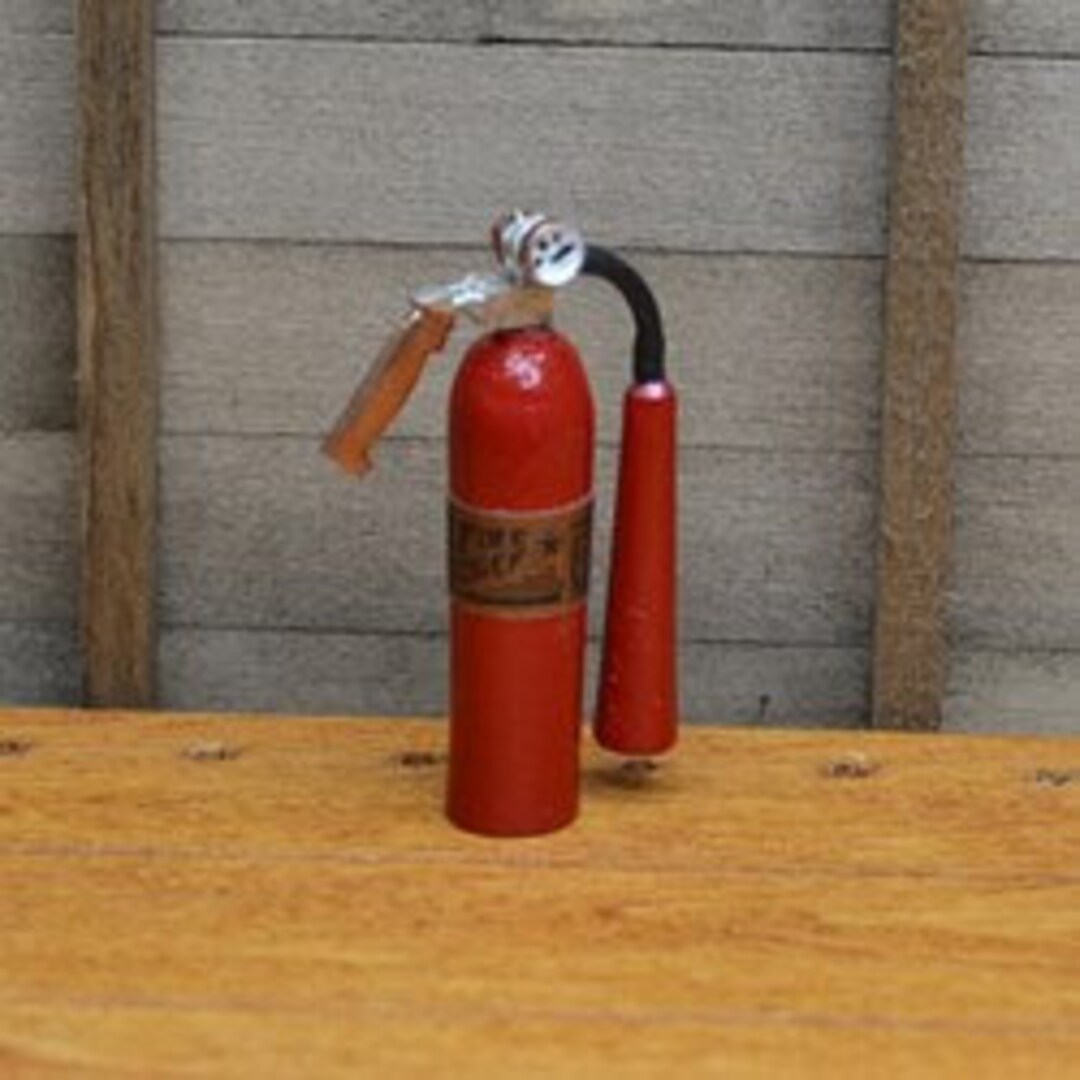 Miniature Fire Extinguisher, Dollhouse Tools, Diorama Tools, Miniature ...