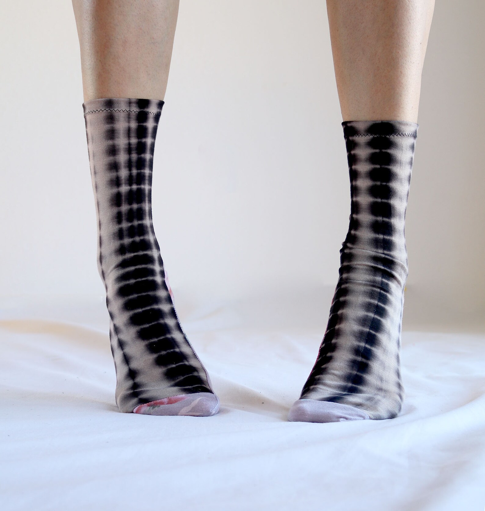 Tie Dye and Floral Modal Socks. Soft Feminine Homemade Ankle - Etsy