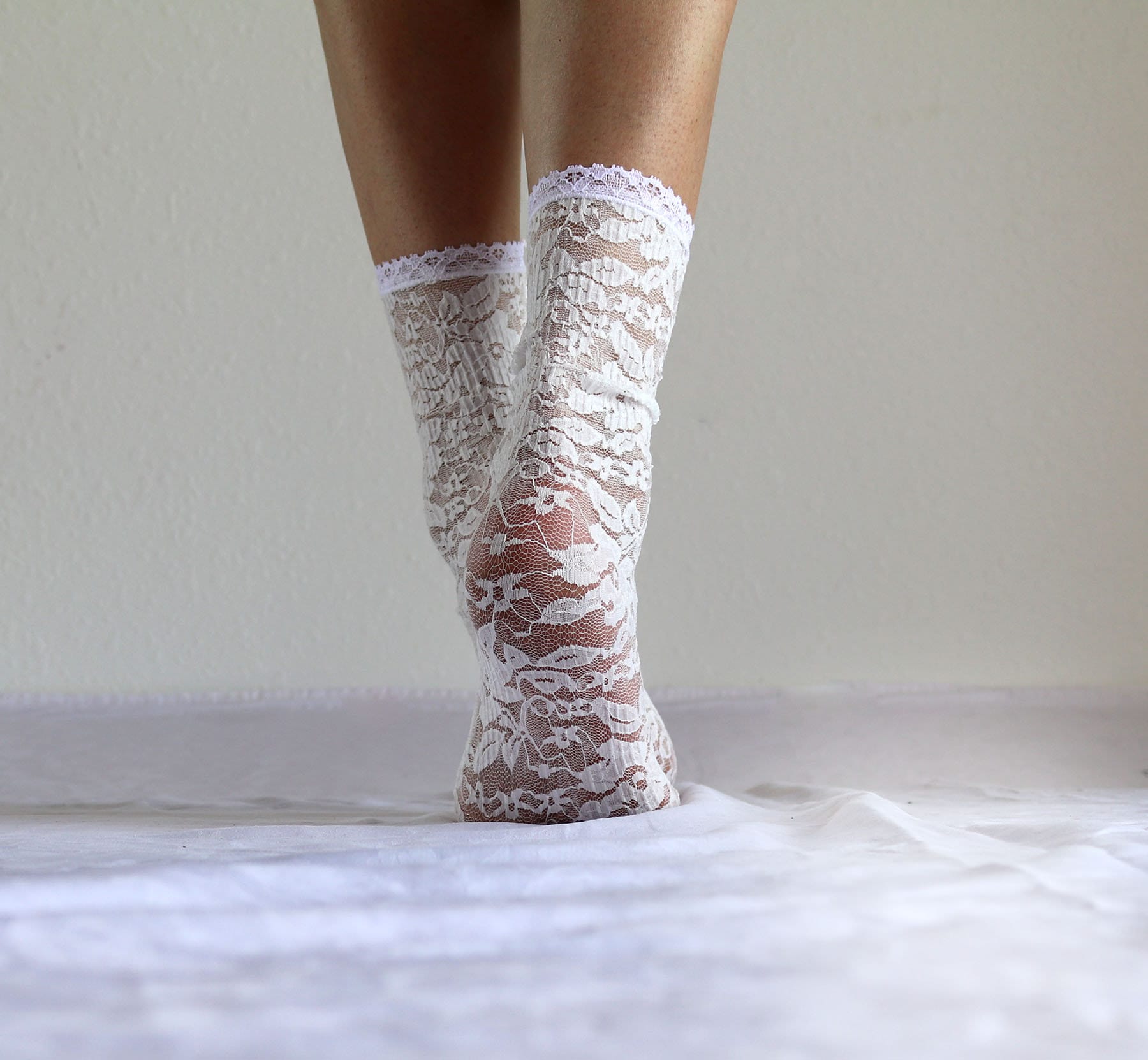 Ivory Lace Women's Socks. Handmade Lacy Socks. Bridal | Etsy Canada