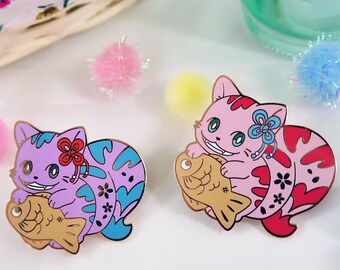 Alice in Wonderland: Cheshire Cat Enamel Pin Cute Kawaii Mushroom Kitty ...