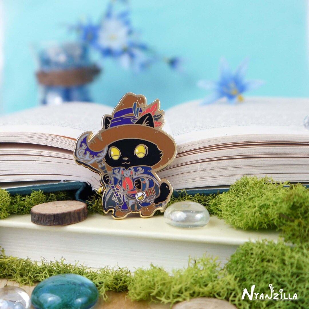 Enamel Pin: Warriors of Cute - Black Mage - BLM - Caster - RPG - Dnd ...