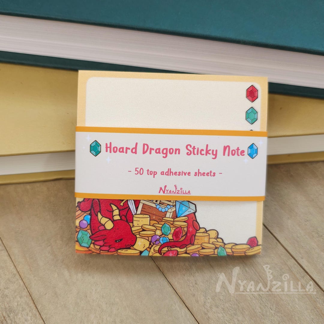 Sticky Note: Hoard Dragon - Dungeon - Notes - Stationery - Etsy