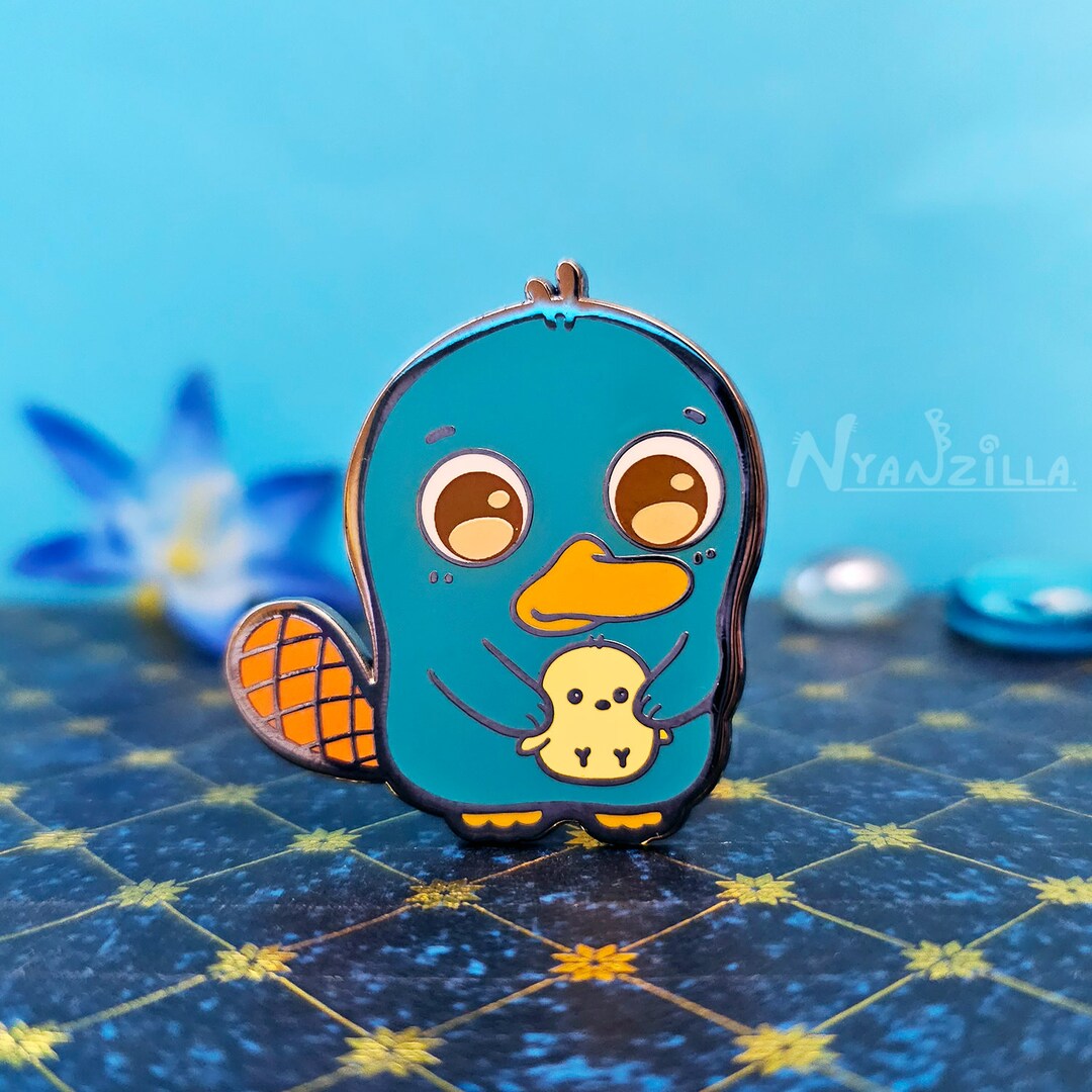 Enamel Pin: Little Platypus and the Tiny Friend - Animal Pin - Cute ...