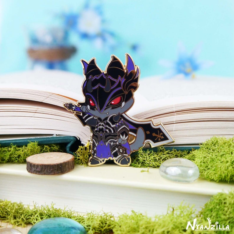 Enamel Pins Warriors of Cute Dark Knight DRK Tank RPG - Etsy