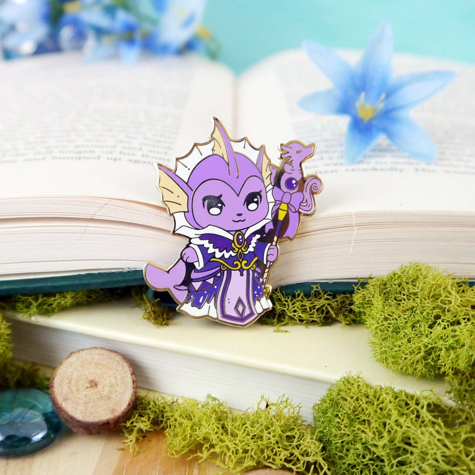 Enamel Pin: Elementalist Hydro Mage Water Element RPG - Etsy
