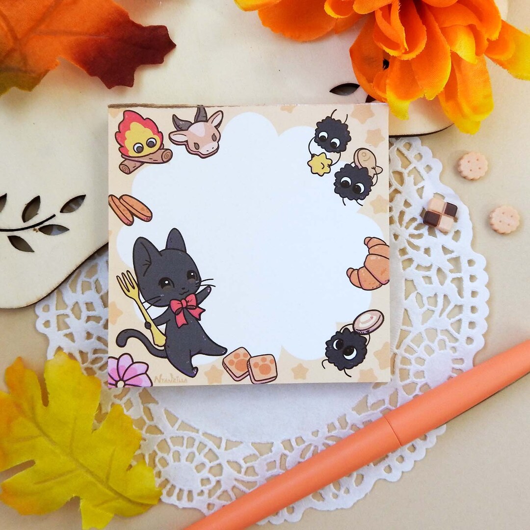 Notepad: Jiji Cafe - Tearaway Memo Pad - Notes - Stationery - Etsy