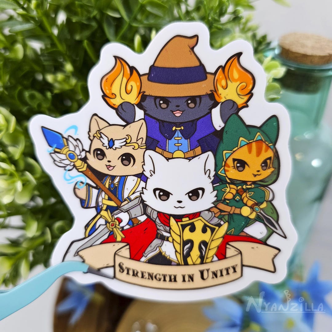 Vinyl Sticker: Strength in Unity - Dungeon Party - RPG - Dnd ...