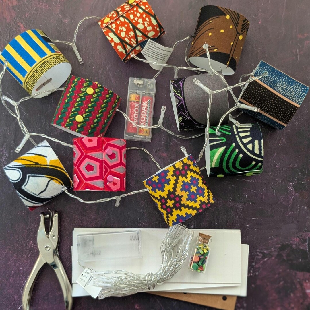 DIY Mini Lantern Fairy Light Craft Kit: Handmade Lampshade String ...