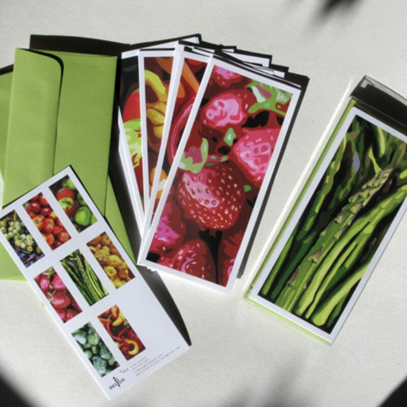 Vegetable Cards - Etsy