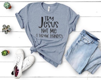 Try Jesus, Not Me Permanent Decal - Etsy