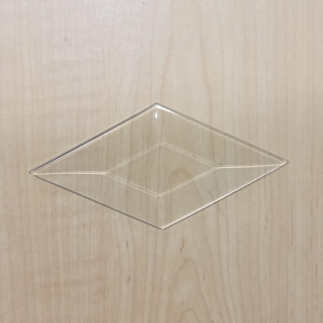 Clear Bevel Glass Diamonds: (2"x4") | 10 or 30 Pack - Etsy